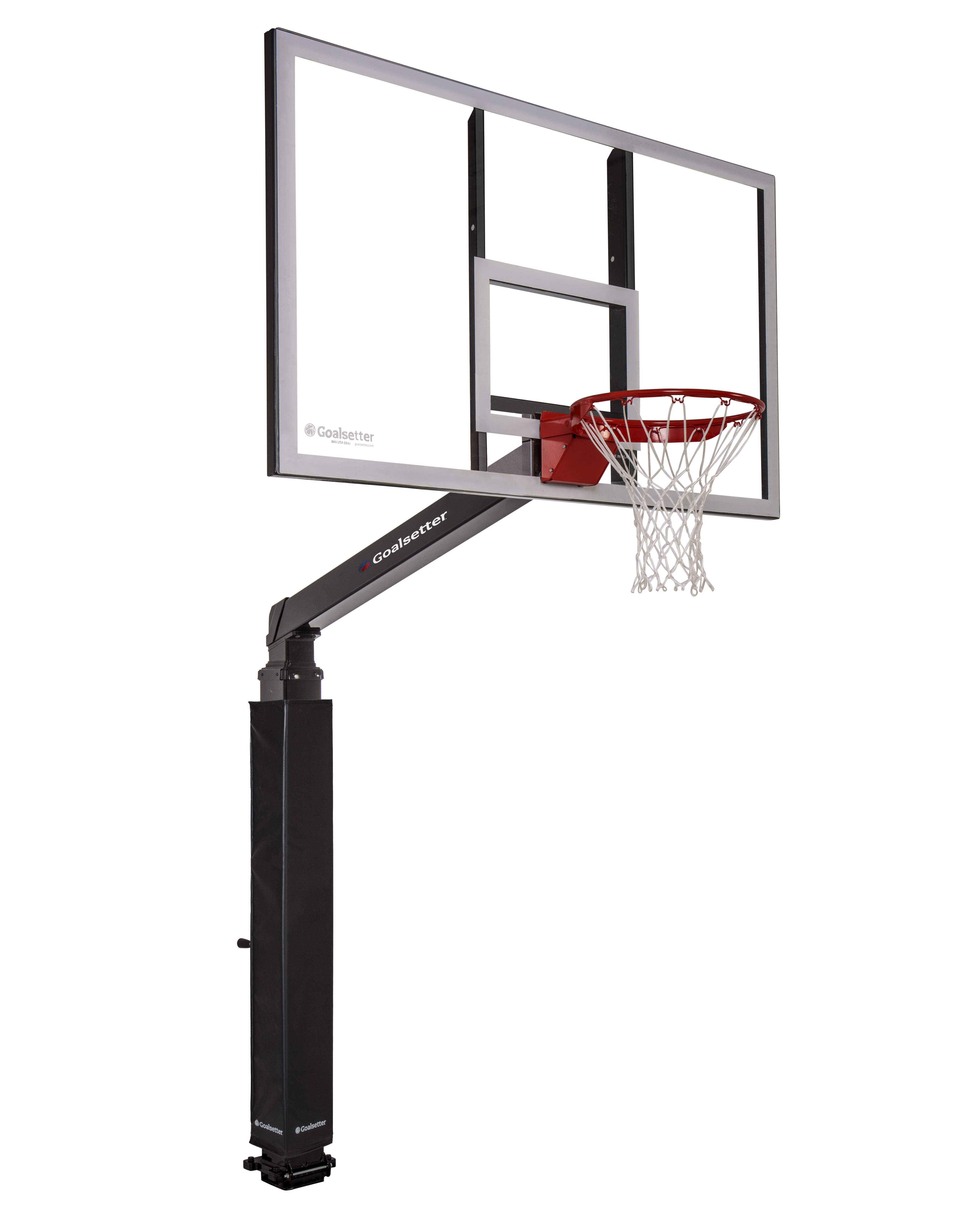 60" Basketball Hoop Basketball Pole Pad – Black | Goalsetter